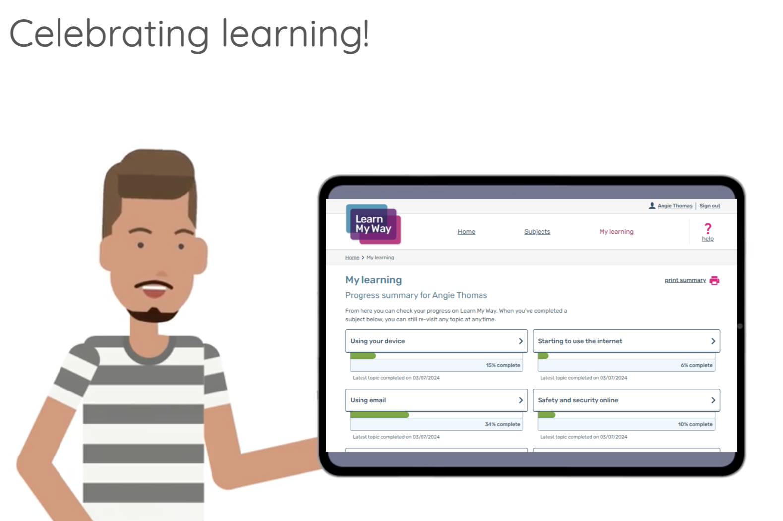 How to use Learn My Way | Digital Unite